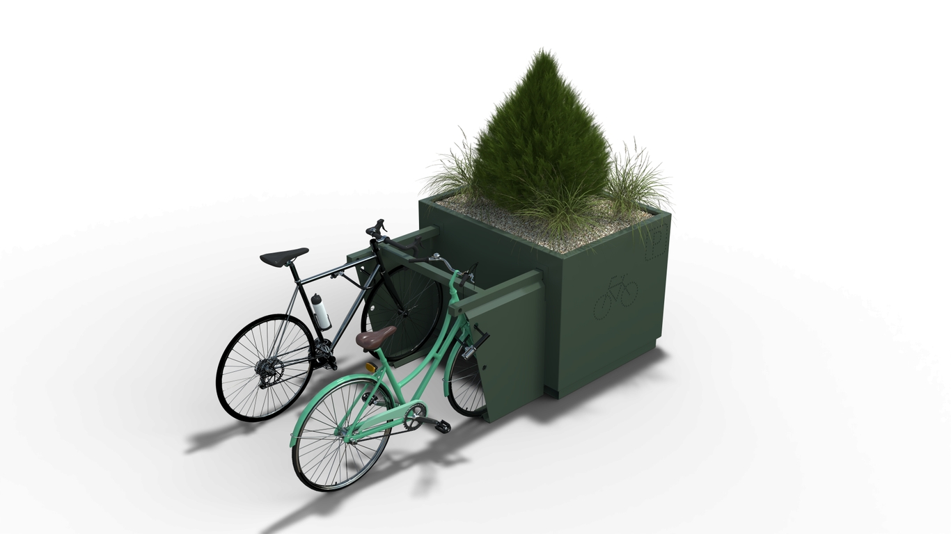 The Planter Bike Rack – Designed for Multi-Functionality - Bike Dock ...
