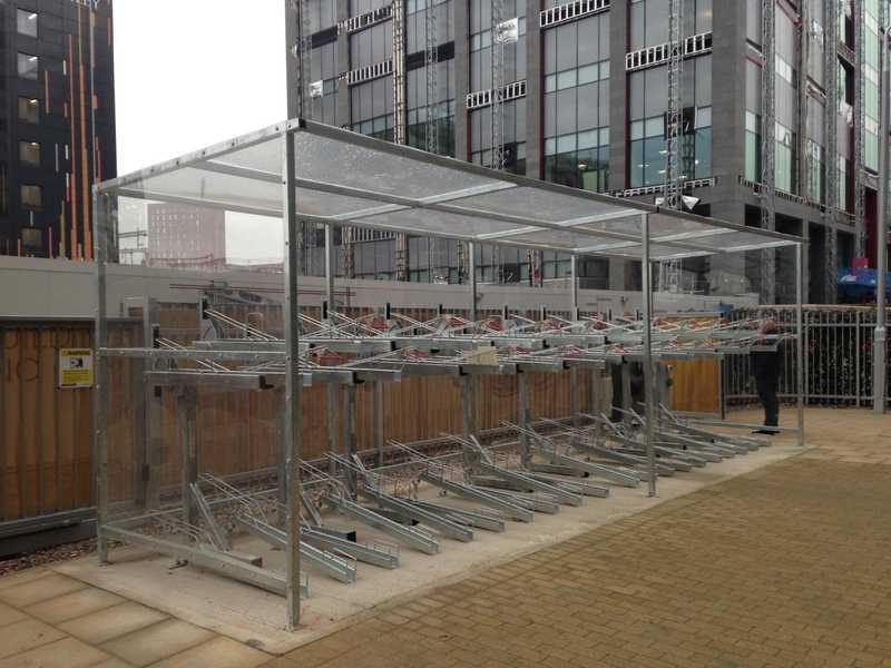 Two Tier Bike Shelter DWG - Bike Dock Solutions