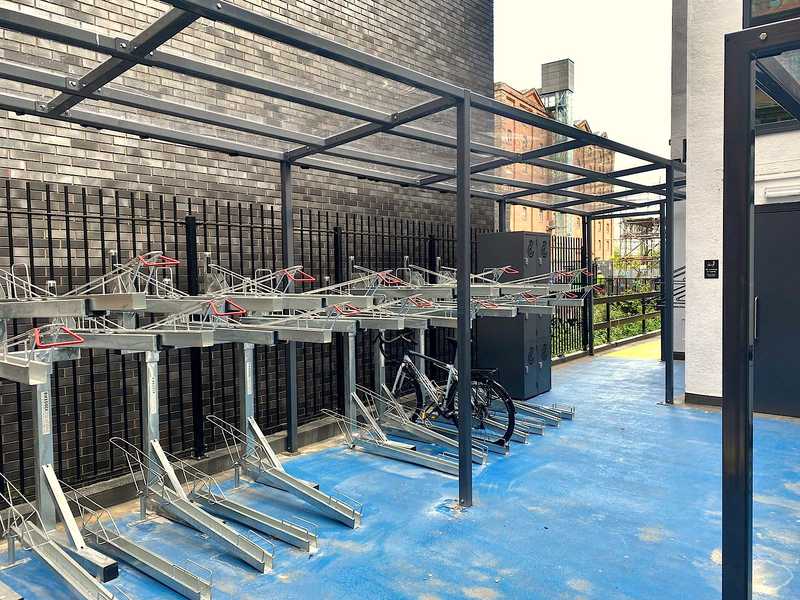 Two Tier Bike Shelter DWG - Bike Dock Solutions